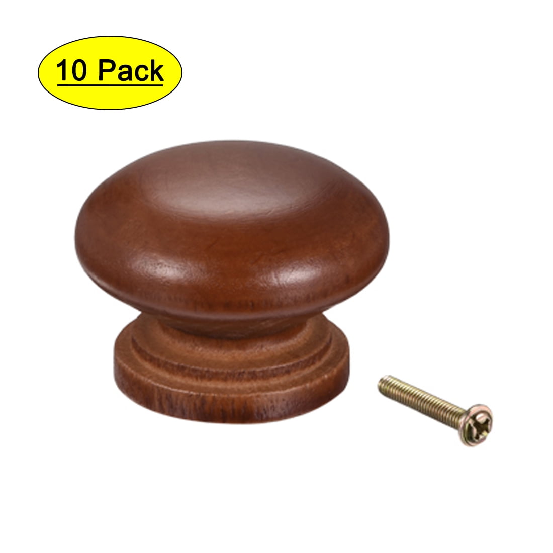 Round Pull Knob Handle 35mm Dia Cabinet Furniture Bedroom Drawer 10pcs ...