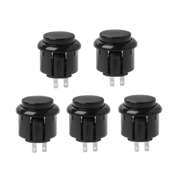Round Push Button Built-in Small Micro Switch 24mm Arcade Controller ...