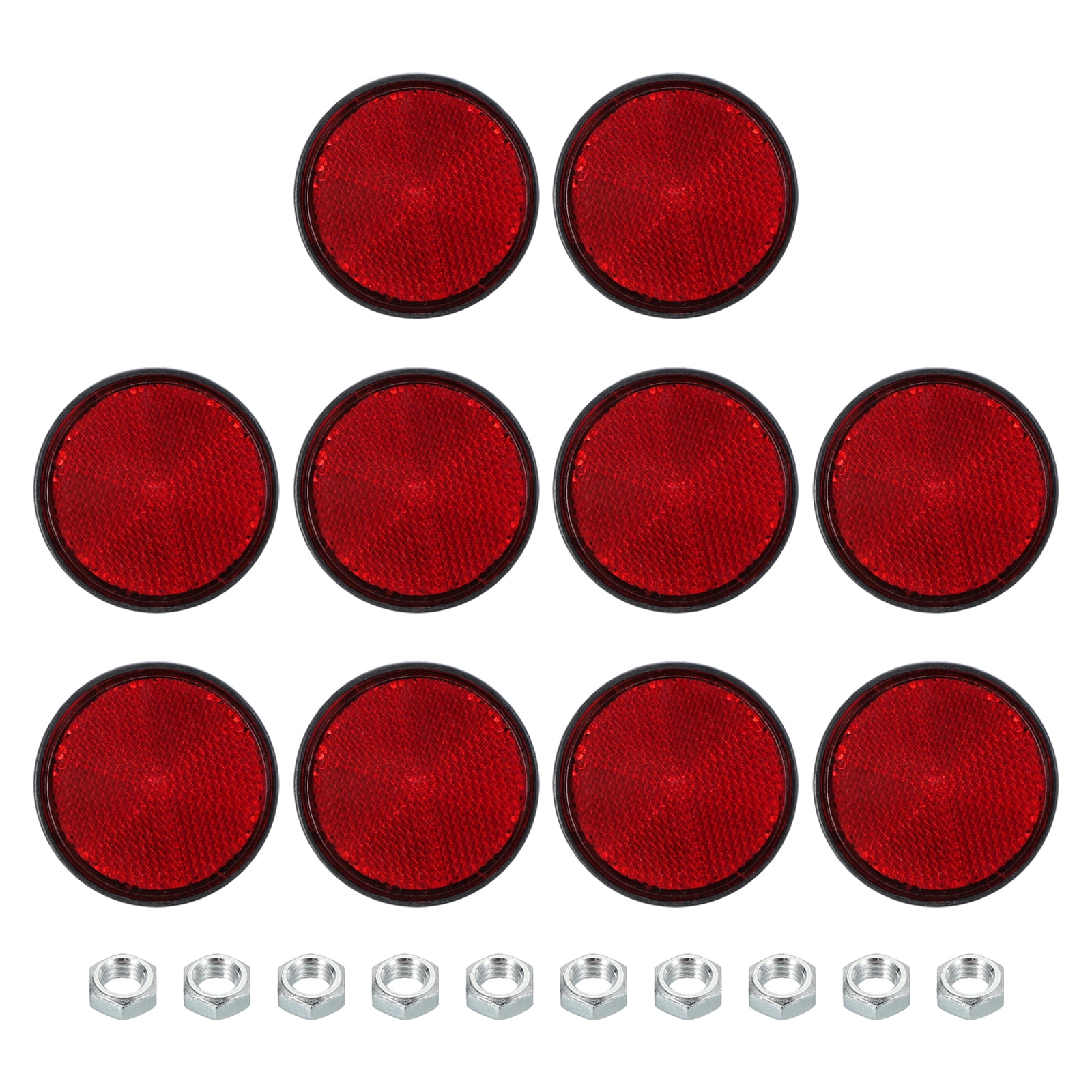 Round Rear Reflectors, Safety Reflective Warning Reflector for ...