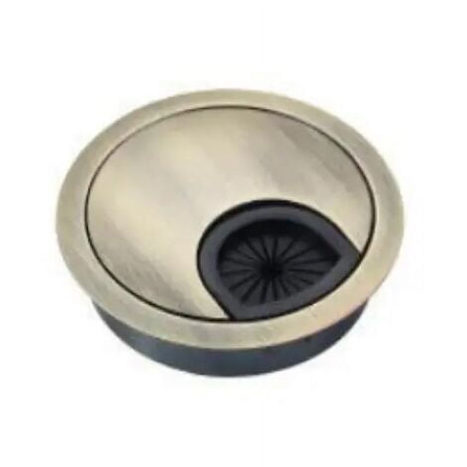 Round Recessed Desk Cable Management, Wire Management 60mm Brushed ...
