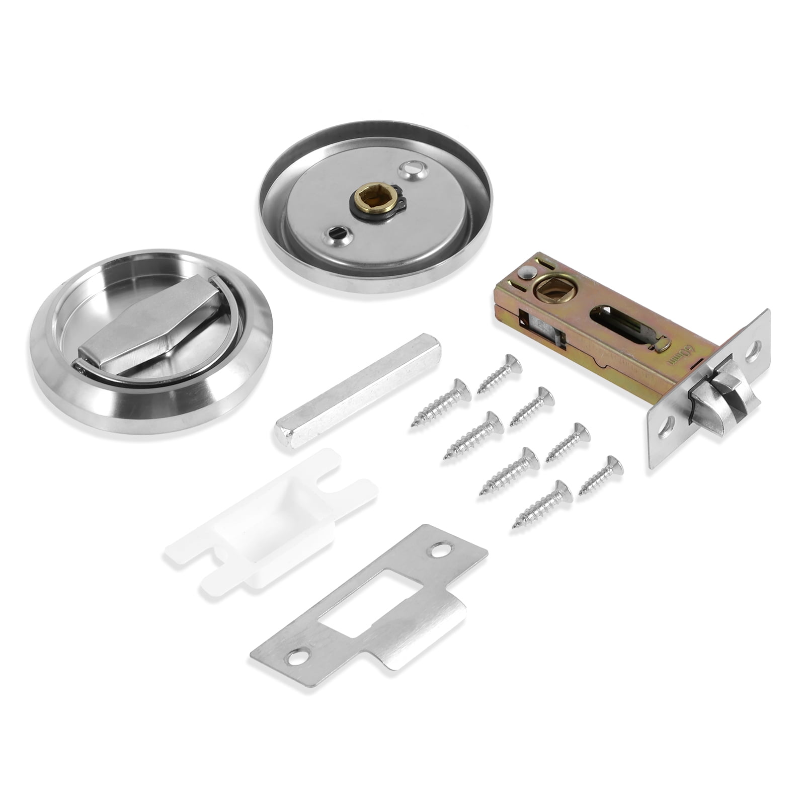 Round Recessed Door Lock 304 Stainless Steel Hidden Recessed Cup Door ...