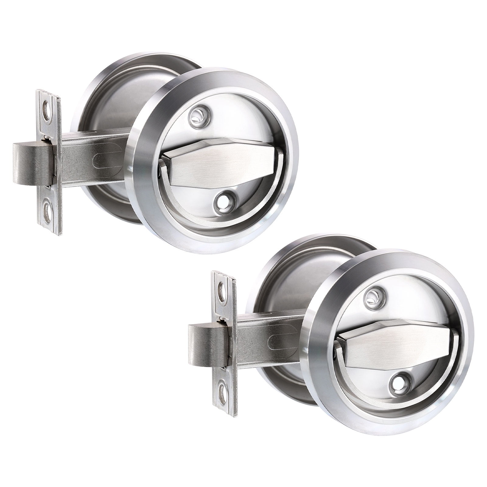 Round Recessed Door Lock Stainless Steel 304 Hidden Recessed Invisible ...