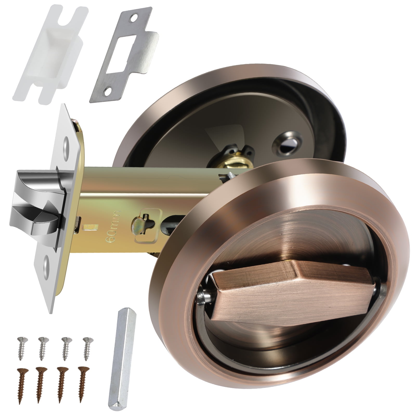 Round Recessed Door Lock Stainless Steel Round Recessed Door Lock ...