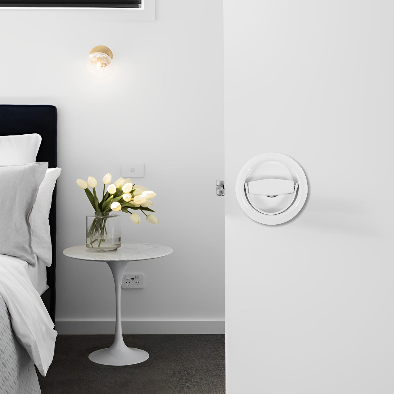 Round Recessed Door Lock Stainless Steel Round Recessed Door Lock ...