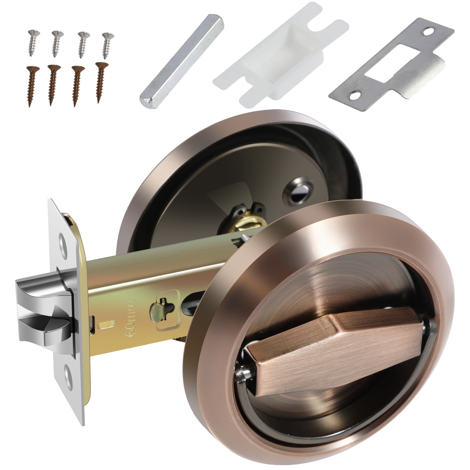 Round Recessed Door Lock Stainless Steel Round Recessed Door Lock ...