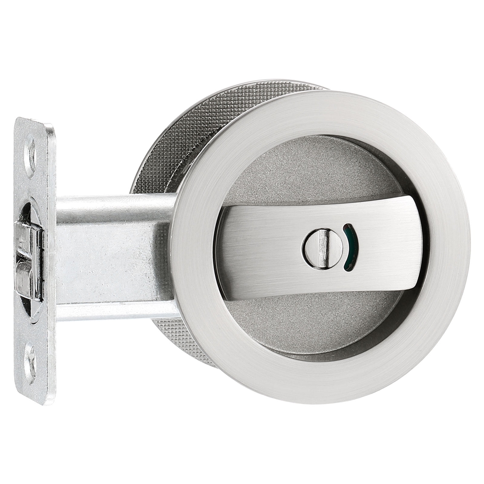 Round Recessed Door Lock with Color Coded Indicators 2 3/8" Backset for ...