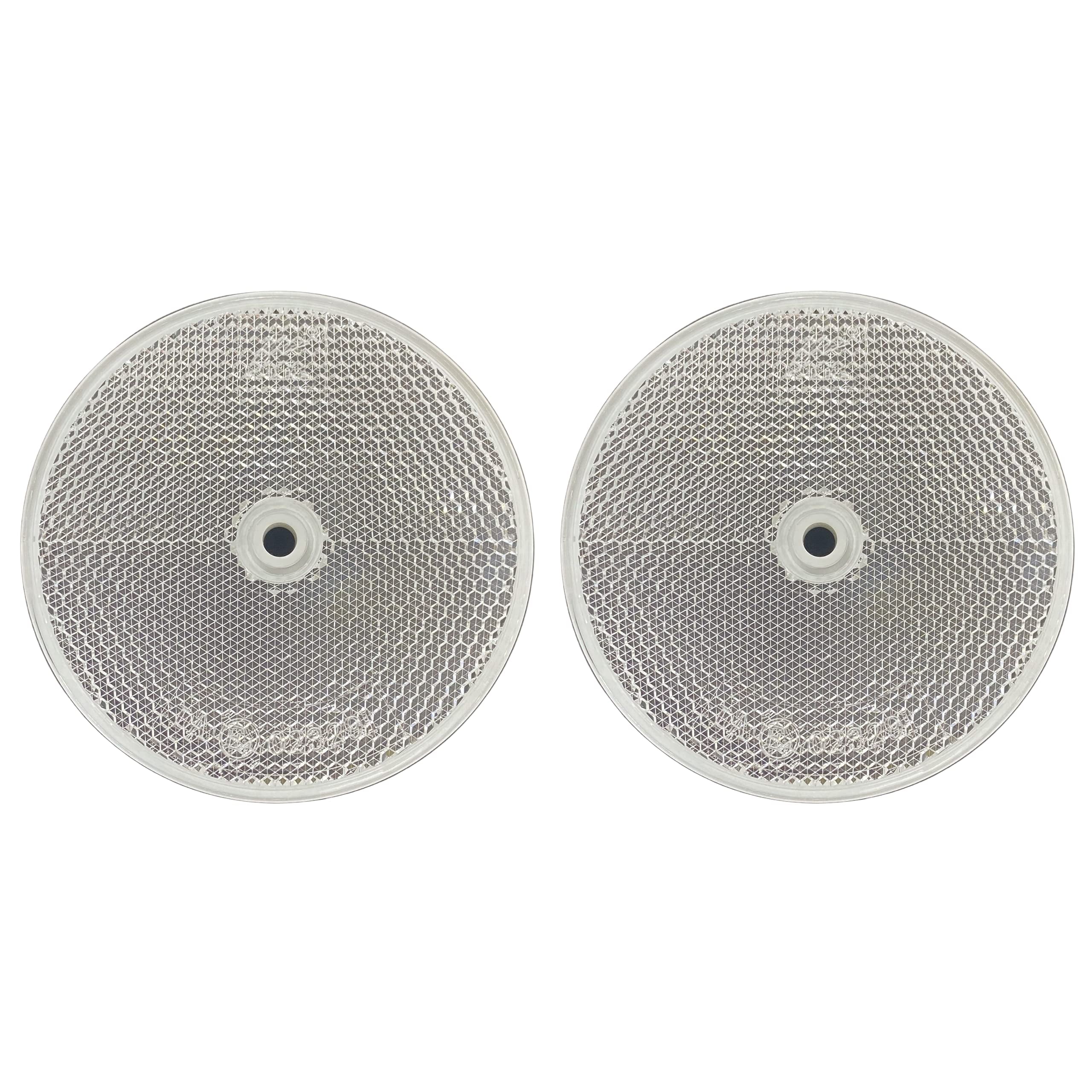 Round Reflector Class A 3-3/16" with Center Mounting Hole for Trucks ...