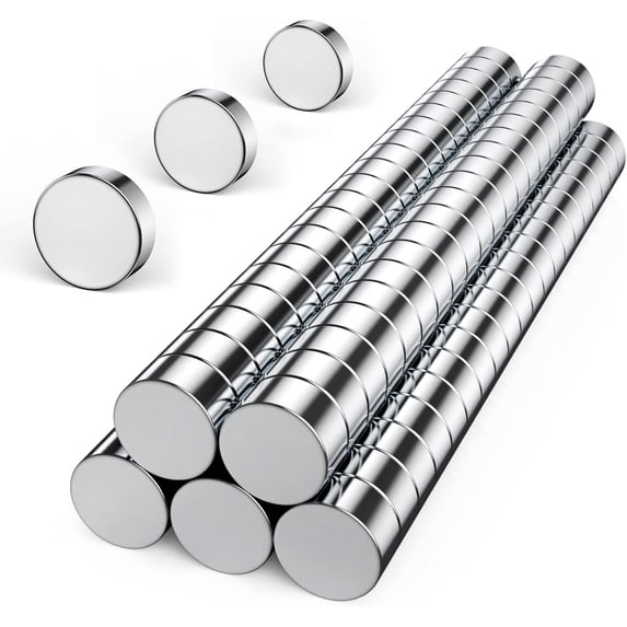 Round Refrigerator Magnets, 100PCS 6×3MM Small Strong Fridge Magnet ...