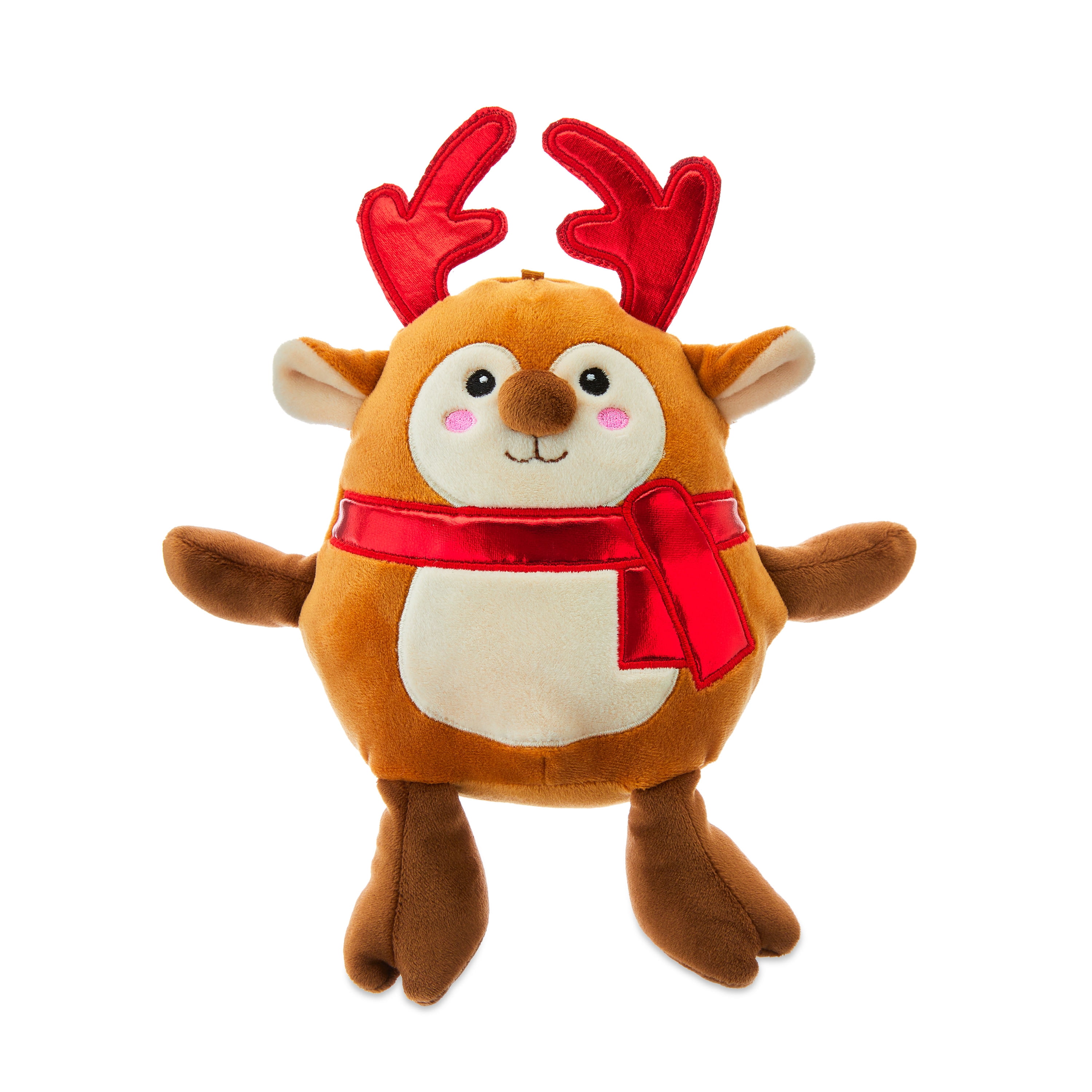Round Reindeer Plush, by Holiday Time - Walmart.com