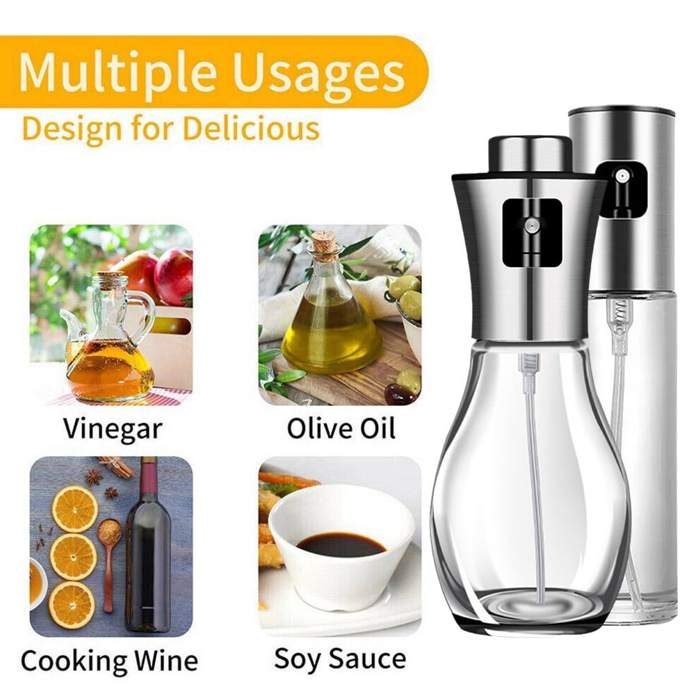 Round Reinforced Version [200ml] Household Oil Spray Bottle Kitchen Oil ...