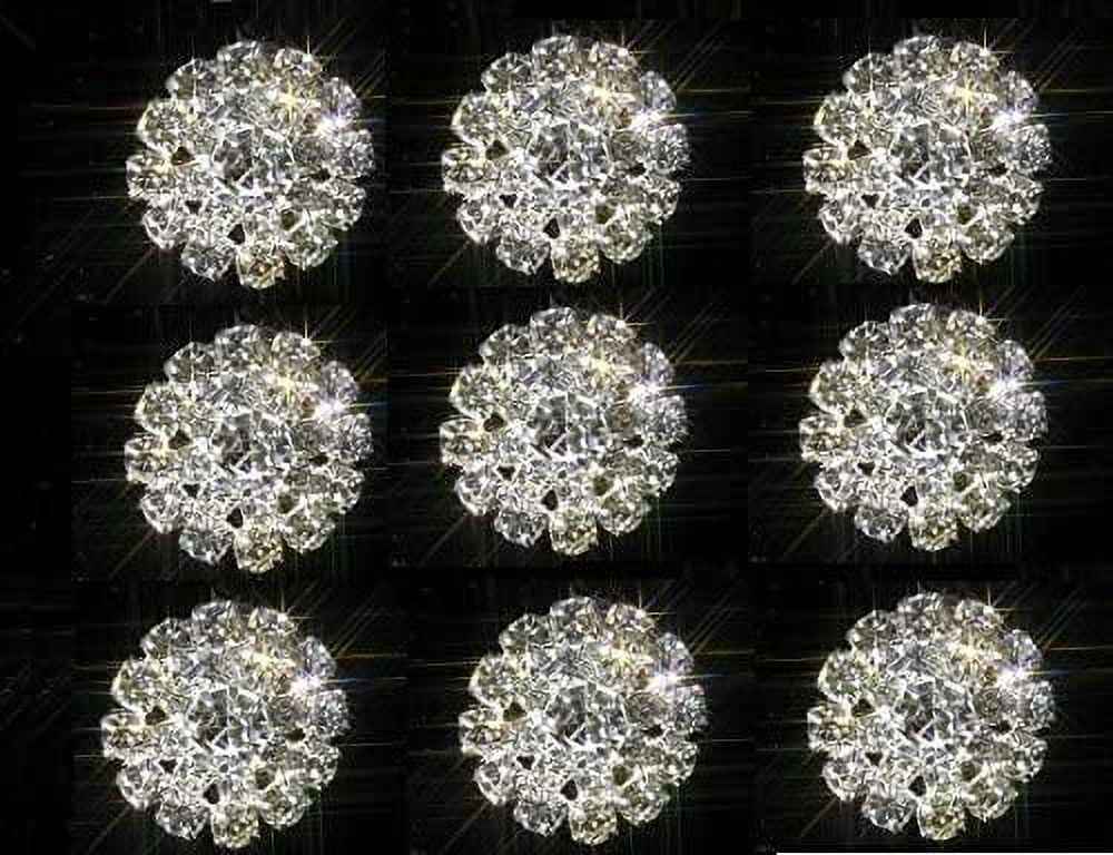 Round Rhinestone Diamante Embellishments Grade A Rhinestones EM13 ...