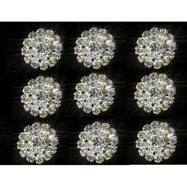 Round Rhinestone Diamante Embellishments Grade A Rhinestones EM13 ...