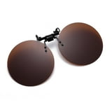 Round Rimless Clip on Sunglasse Photochromic Polarized Clip-on Lenses ...