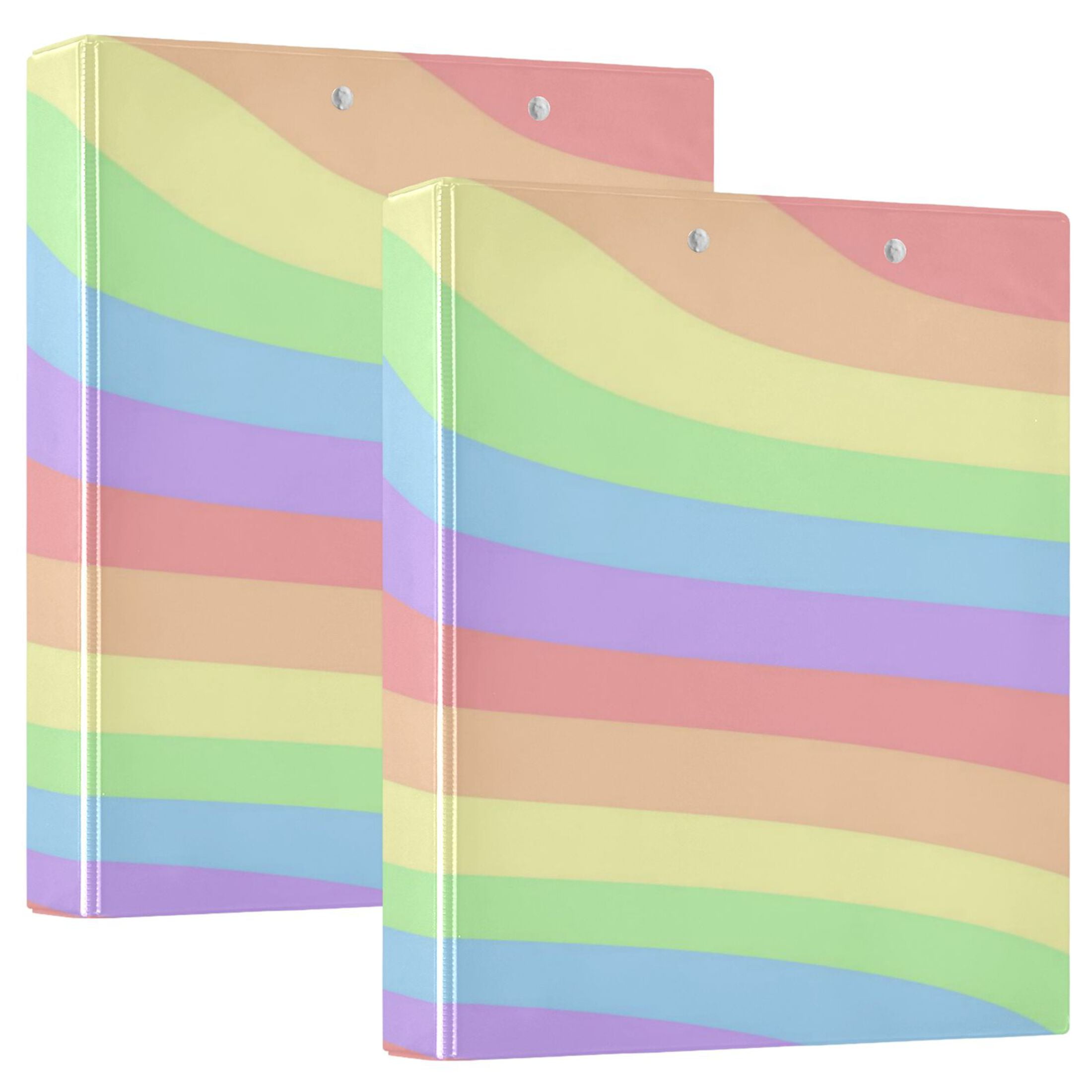 Round Ring Binder with Metal Clip and 3-Ring Design 1.5" Rings for ...