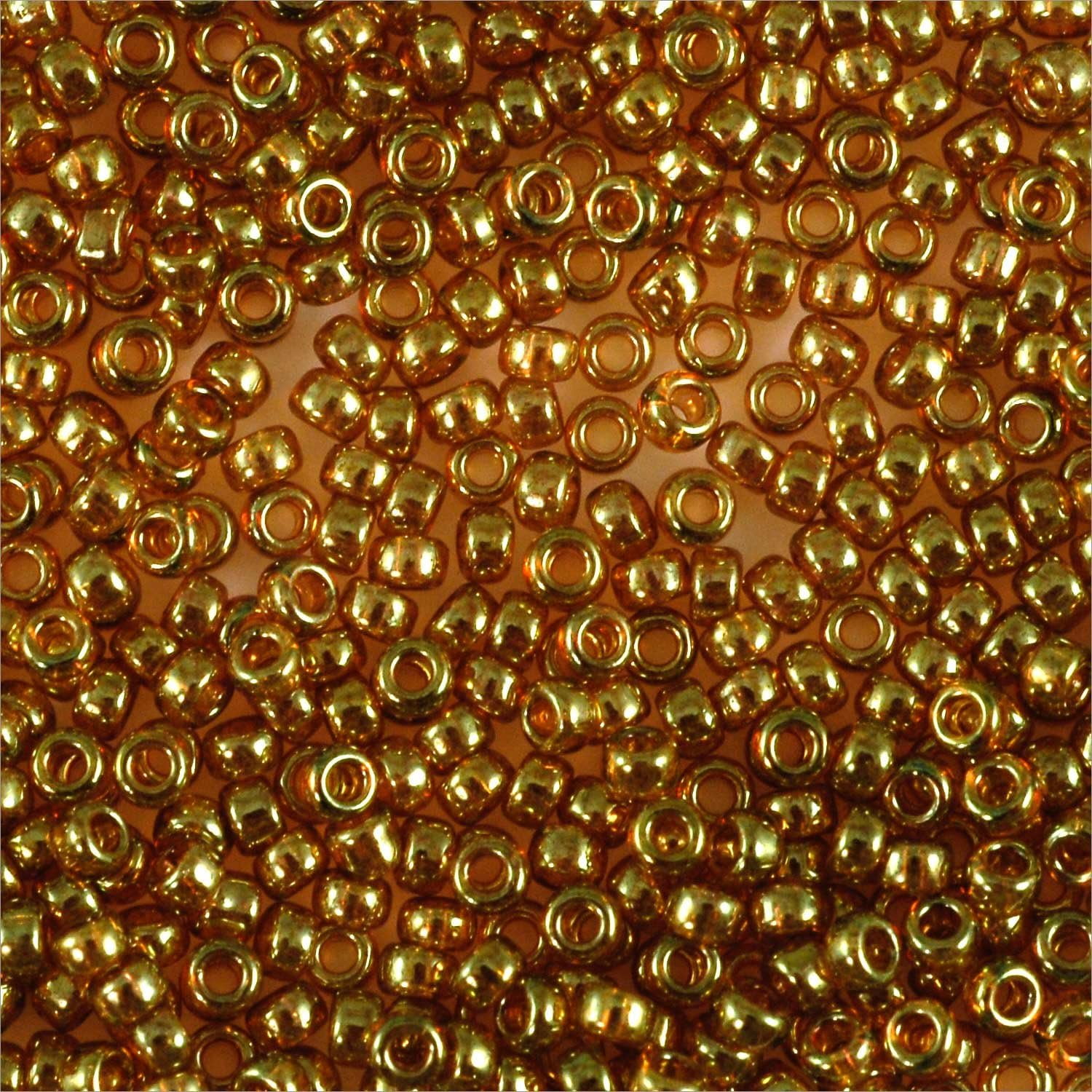 Round Rocaille Seed Bead 15/0 Luster Dark Peach (18 Grams) - Walmart.com