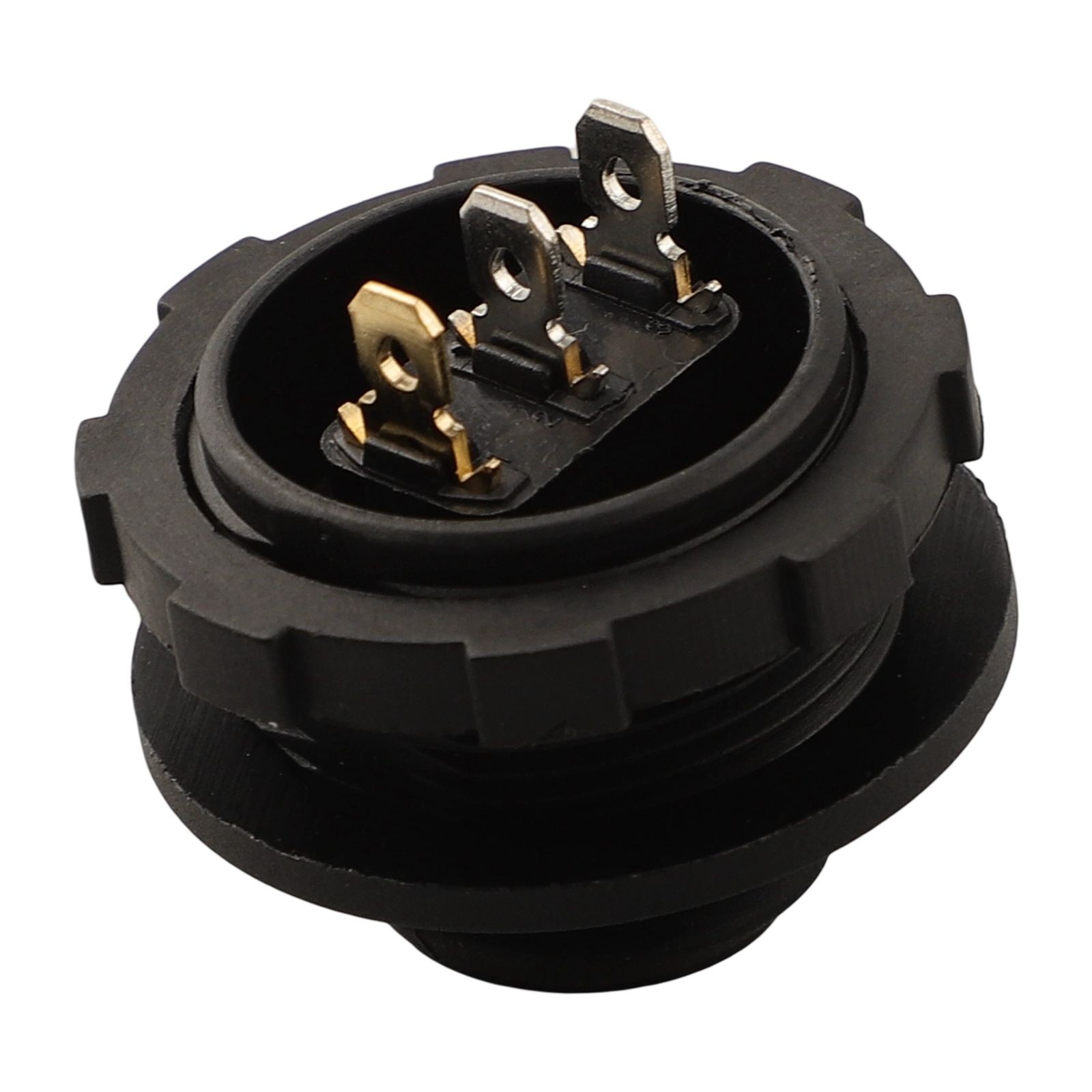 Round Rocker Switch Waterproof with Shell LED Light SPST 3 Pin 2 ...