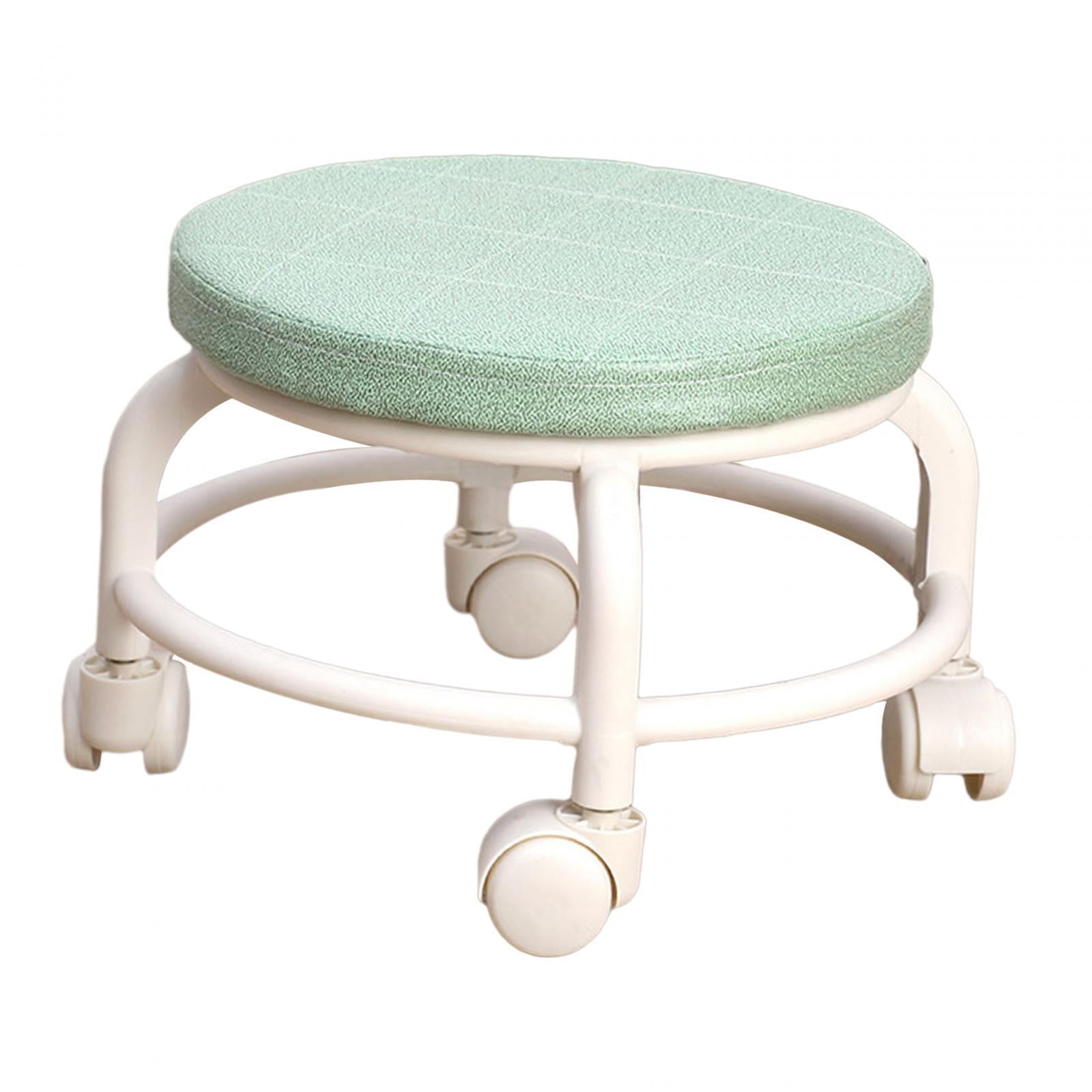 Round Roller Stool Pulley Wheel Stool 360 degree Rotating Rolling Stool ...
