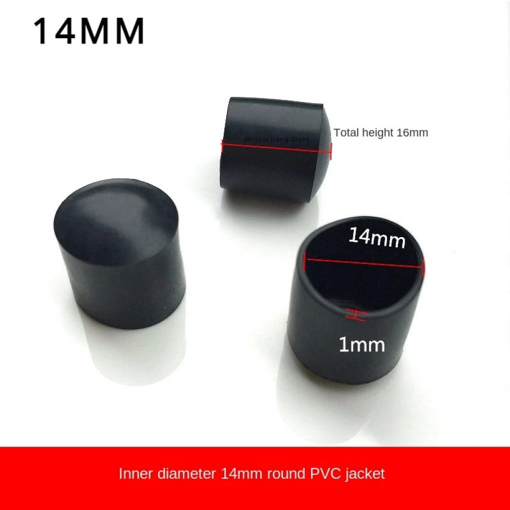 Round Rubber Chair Leg Pad 10/12/14/16/20/25mm Furniture Leg Table End ...