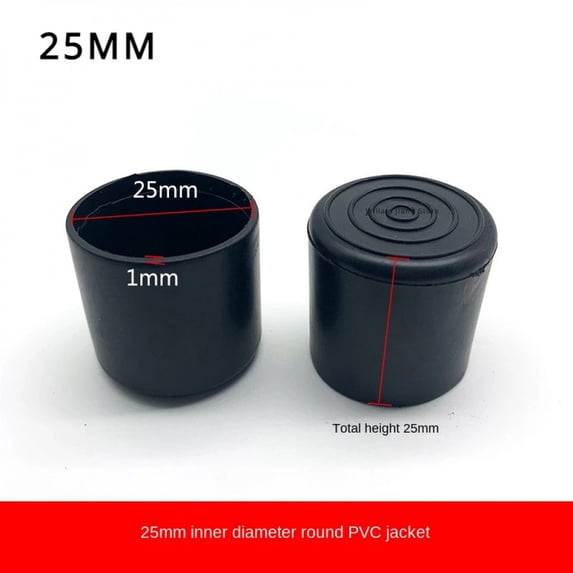Round Rubber Chair Leg Pad 10/12/14/16/20/25mm Furniture Leg Table End ...