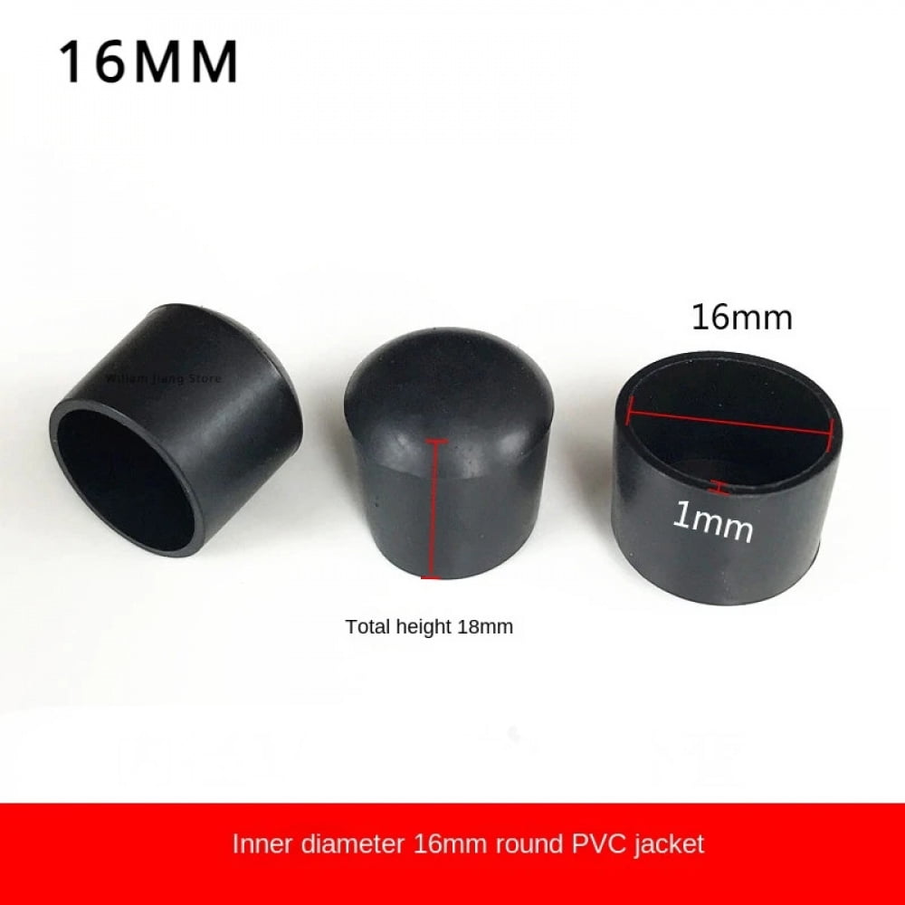 Round Rubber Chair Leg Pad 10/12/14/16/20/25mm Furniture Leg Table End ...