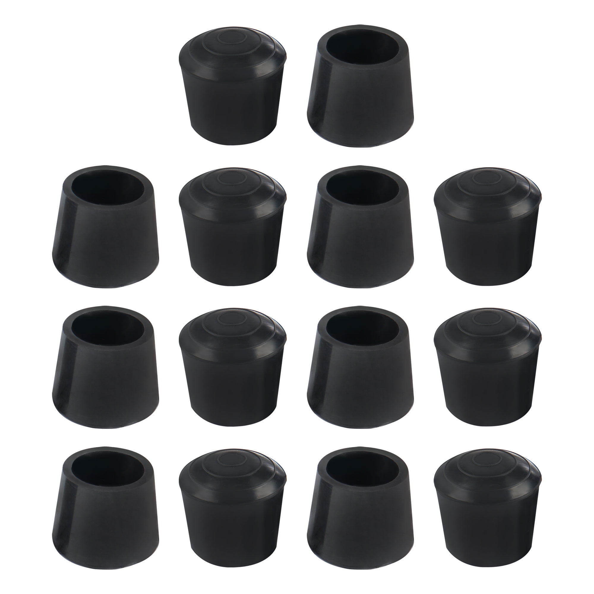 Round Rubber Leg Cap End Tips Cups Furniture Table Feet Cover Floor ...