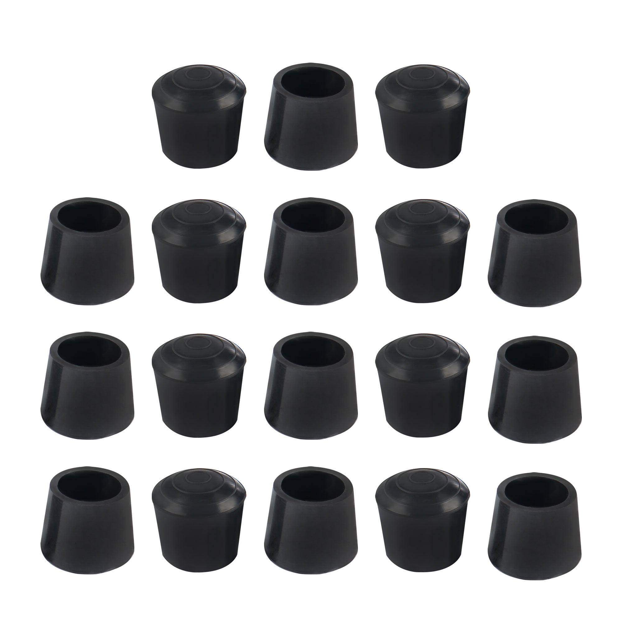 Round Rubber Leg Cap End Tips Cups Furniture Table Feet Cover Floor ...