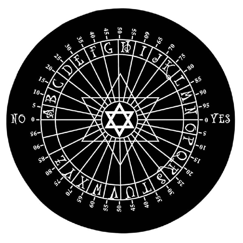 Round Rubber Pendulum Board Dowsing Divination Board Metaphysical ...