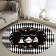 Round Rugs 4Ft, Happy Halloween Round Area Rug Washable Indoor Throw ...