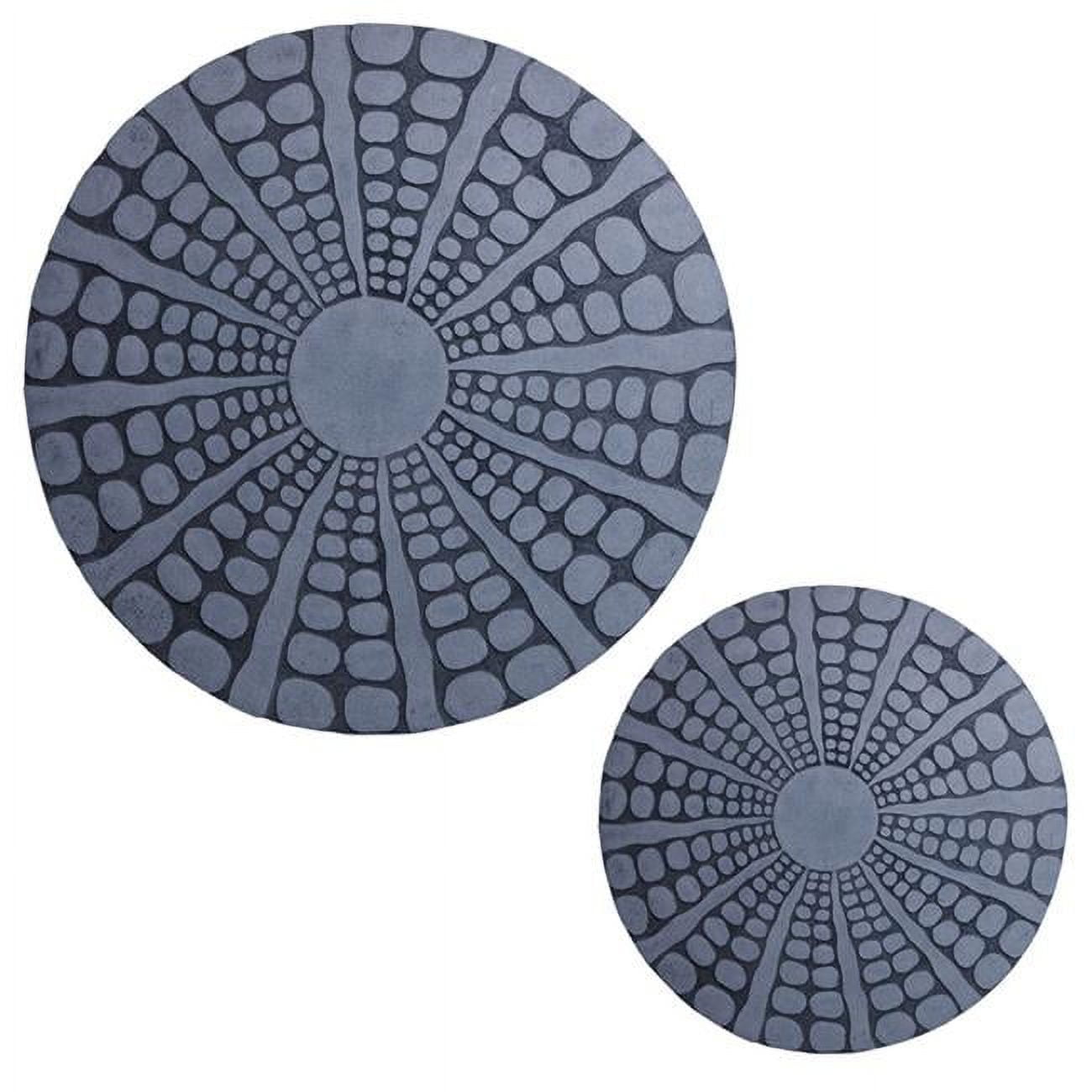 Round Sandstone Wall Decor with Stardust Pebble, Gray - Large - Walmart.com
