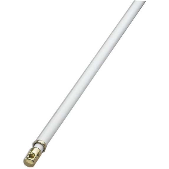 Levolor Sash Cafe Curtain Rod Round Style - Hardware Included - White ...