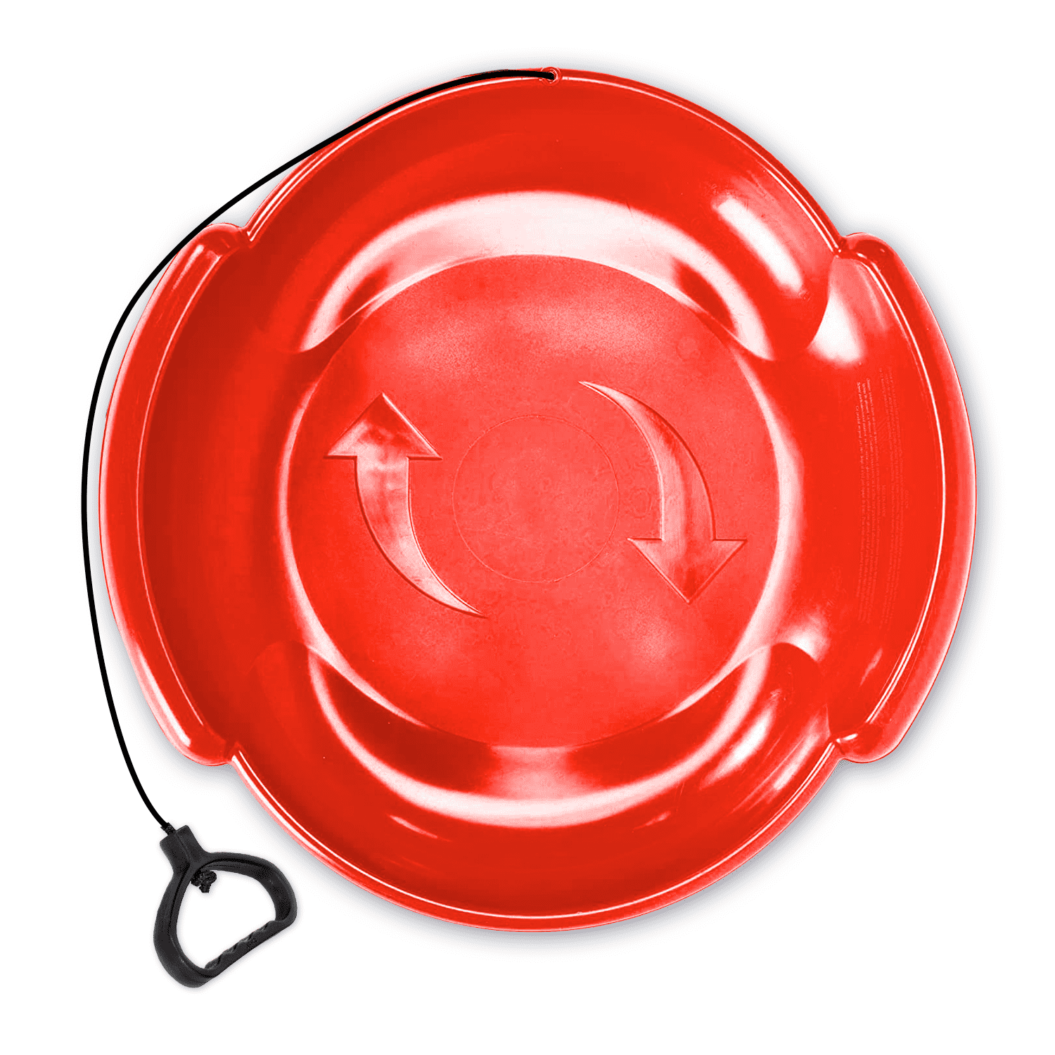 Exceptional Concepts Round Saucer Snow Sled Adult & Kids Snow Disc, Red ...