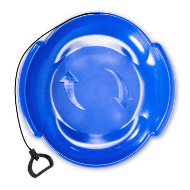 Slippery Racer Pro Saucer Disc Snow Sled for Adults & Kids, Winter Fun ...