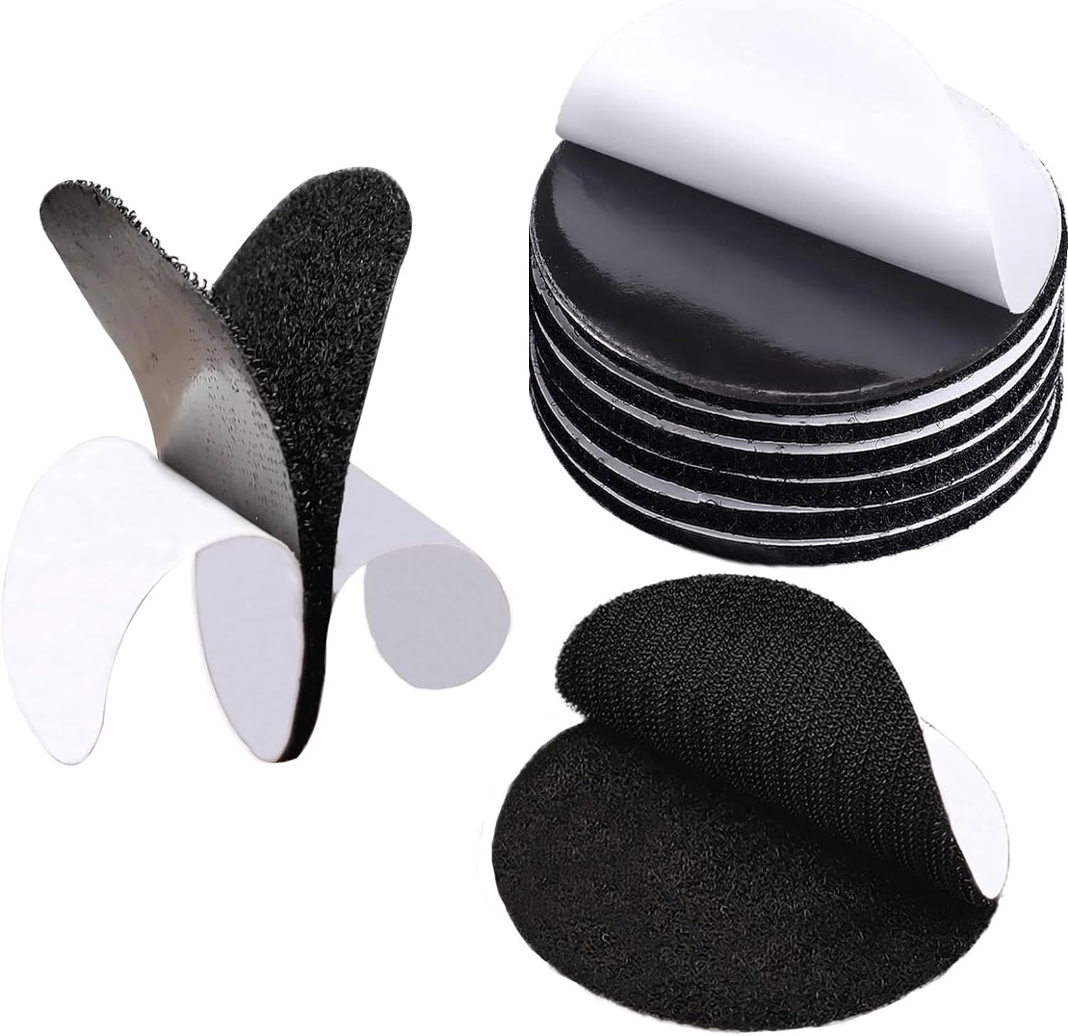 Round Self Adhesive Hook and Loop Tape,Strong Adhesive Dot with Super ...