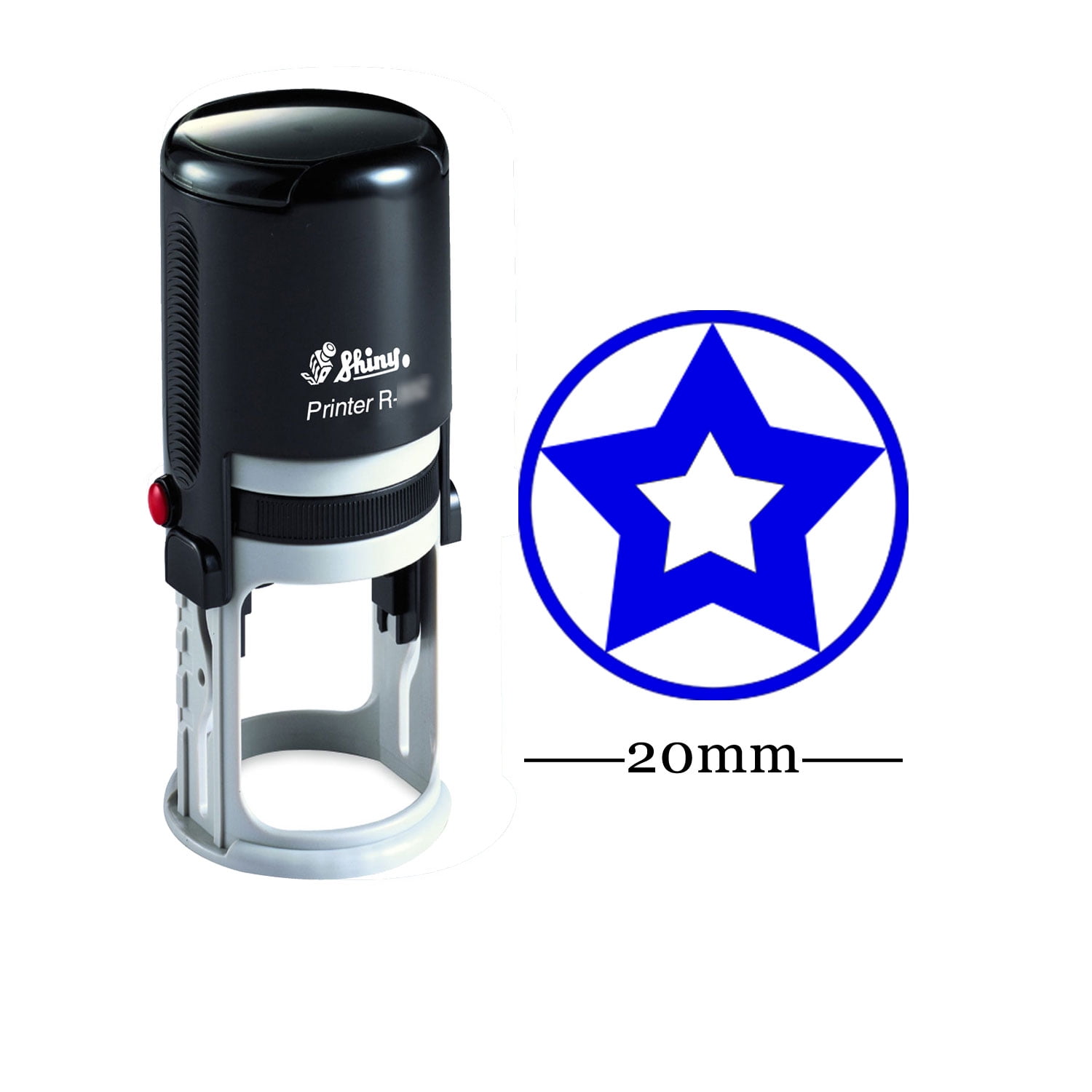 Round Self Inking Kids Teacher Stamp STAR Personalized Custom Shiny ...