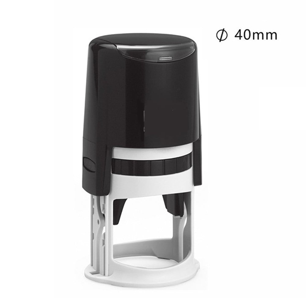 Round Self-Inking Stamps Stamp Holder stamping tool for office business ...