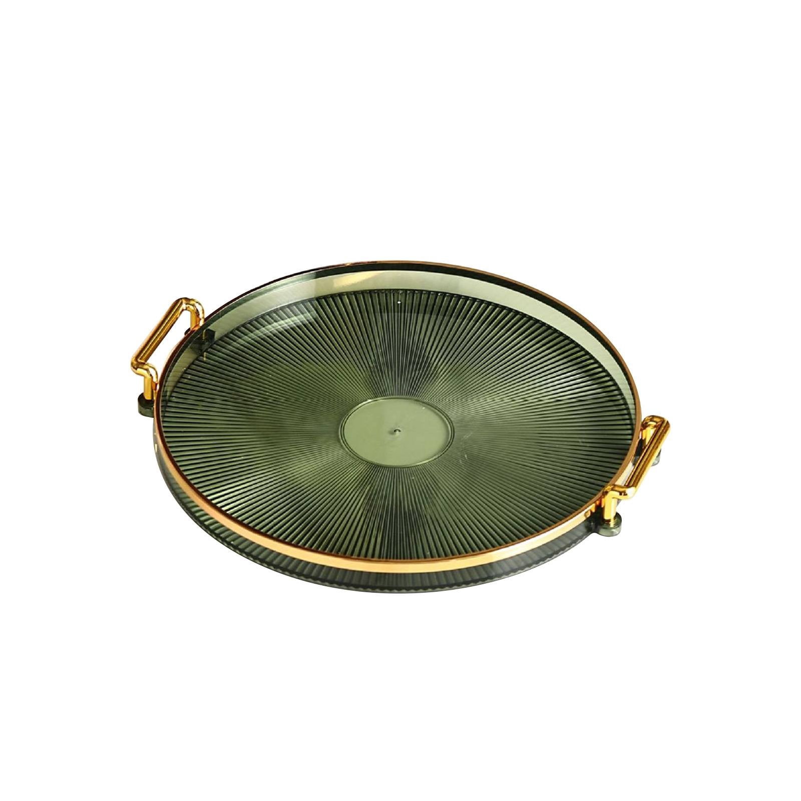 Round Serving Tray with Handles on Sale Kpamnxio Round Serving Tray ...