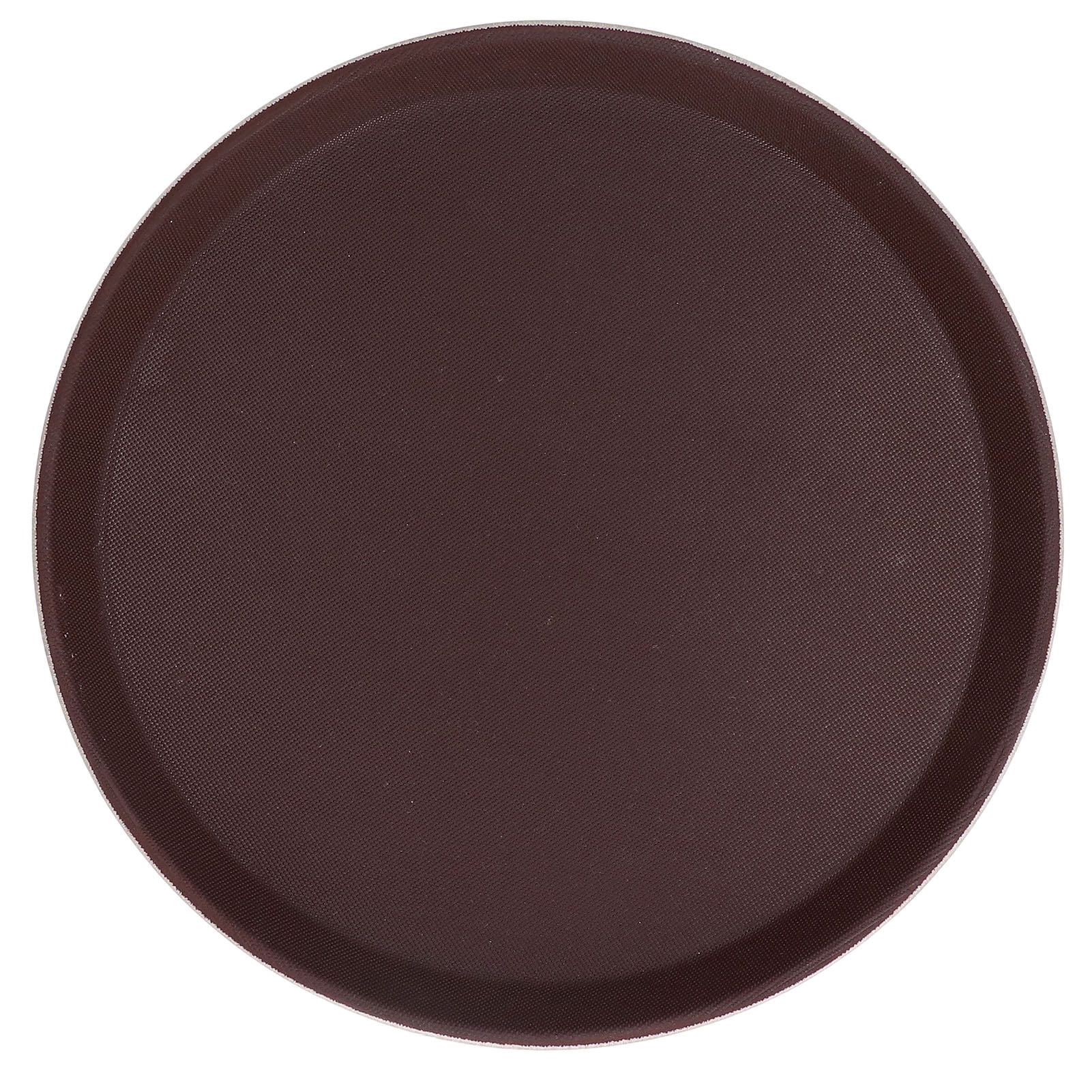 Round Serving Tray Nonslip Rubber Tempered Glass Fiber Heat Resisting ...