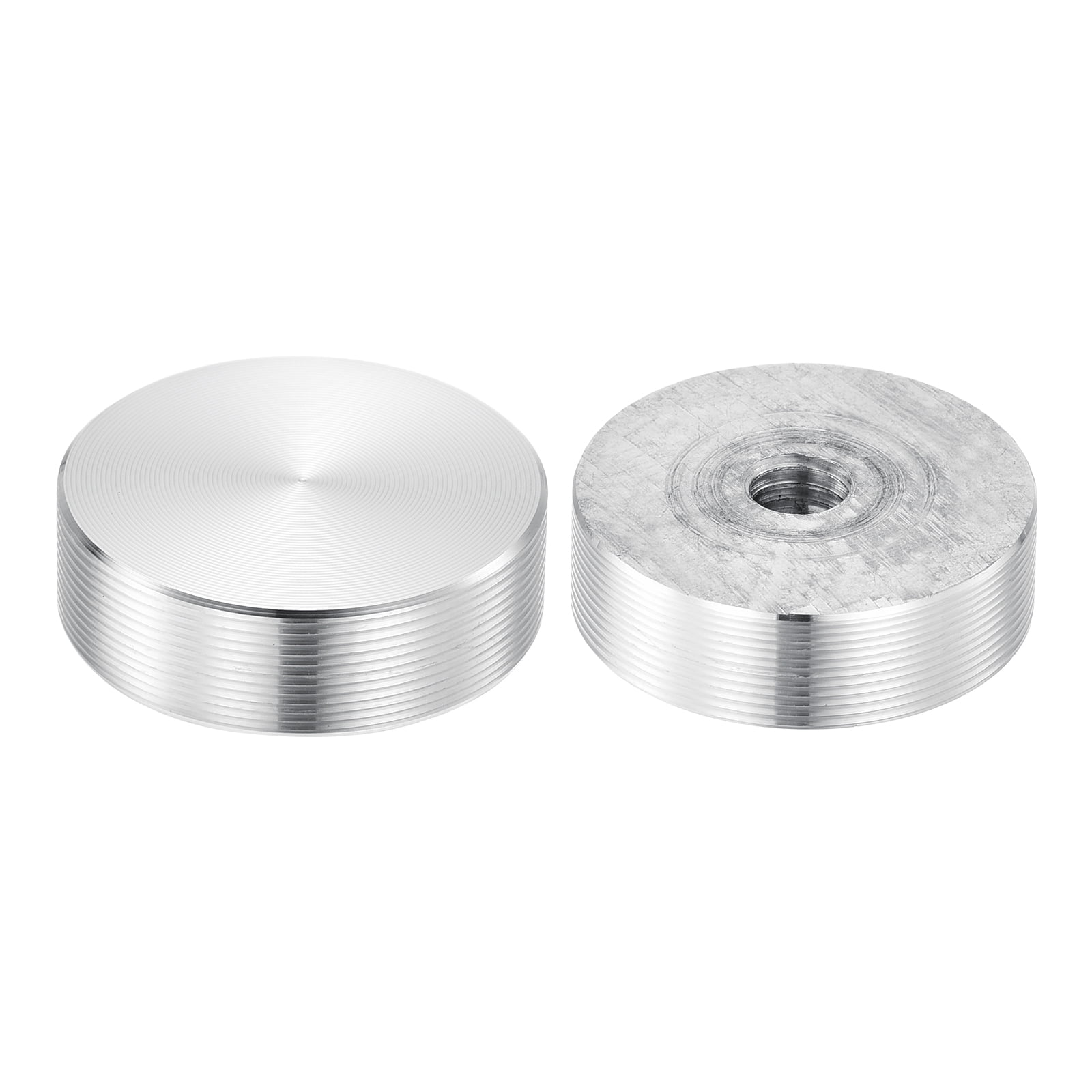 Round Shape Aluminum Disc, 2pack M6x25mm Aluminum Circle Disc Glass Top ...