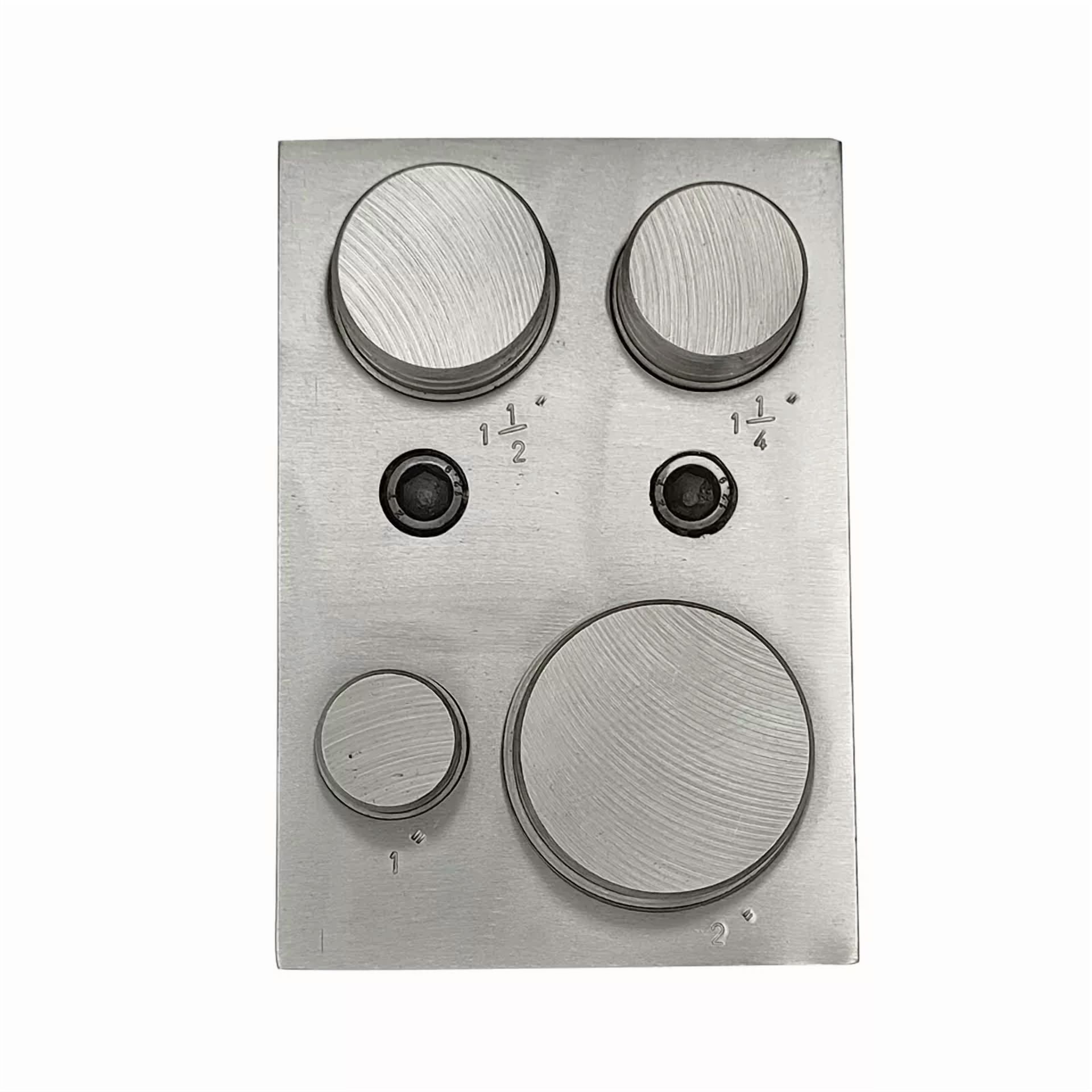 Round Shape Disc Cutter with Set of 4 Circular Punches Size 25mm-50mm ...