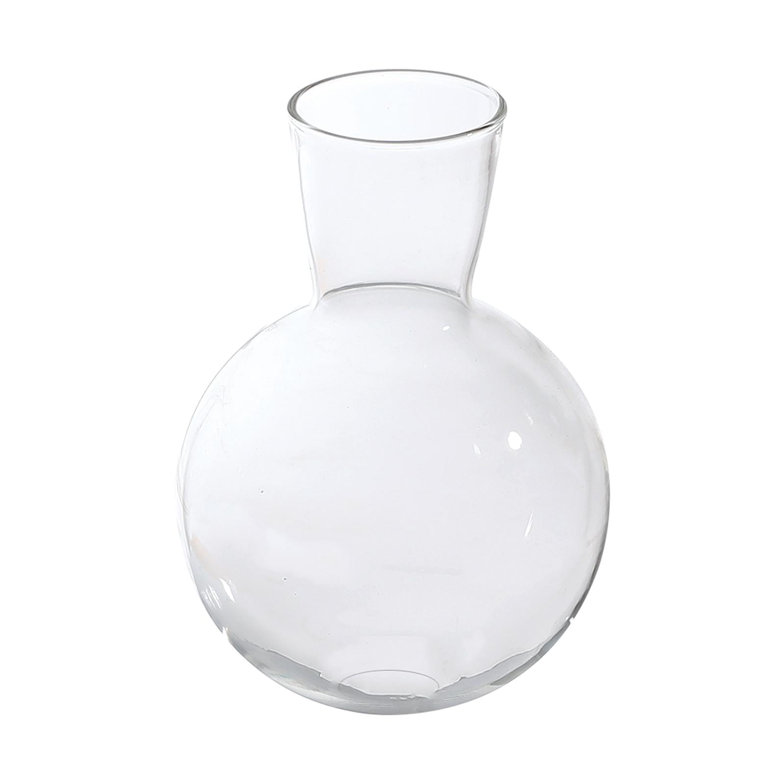 Round Shape Glass Plant Flower Landscape Vase Container Transparent ...