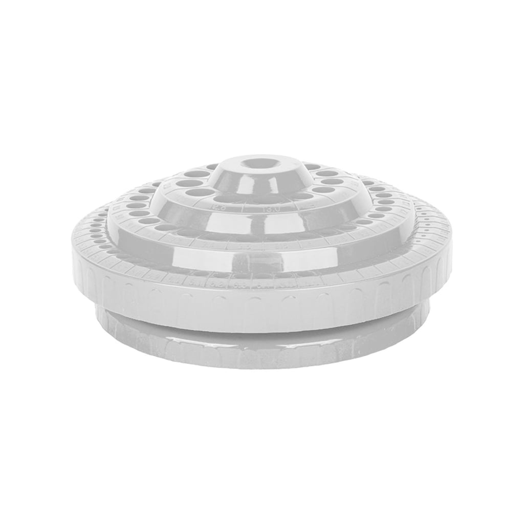 Round Shape Hard Plastic Organizer Stand 100-Hole Storage Box ...
