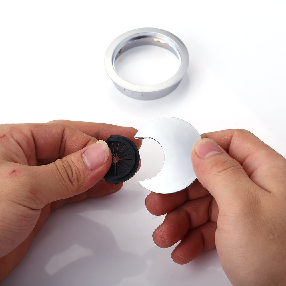 Round Shape Zinc Alloy PC Computer Desk Office Table Cable Tidy ...