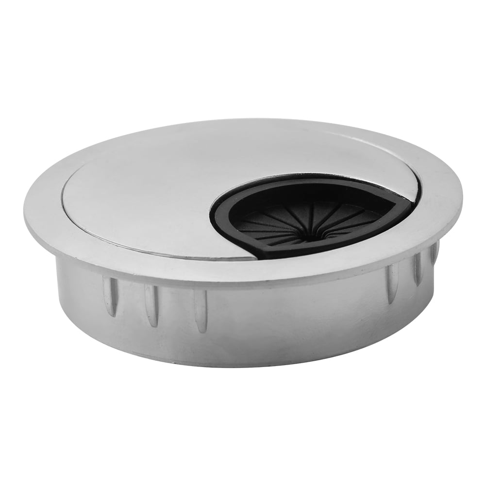 Round Shape Zinc Alloy PC Computer Desk Office Table Cable Tidy ...