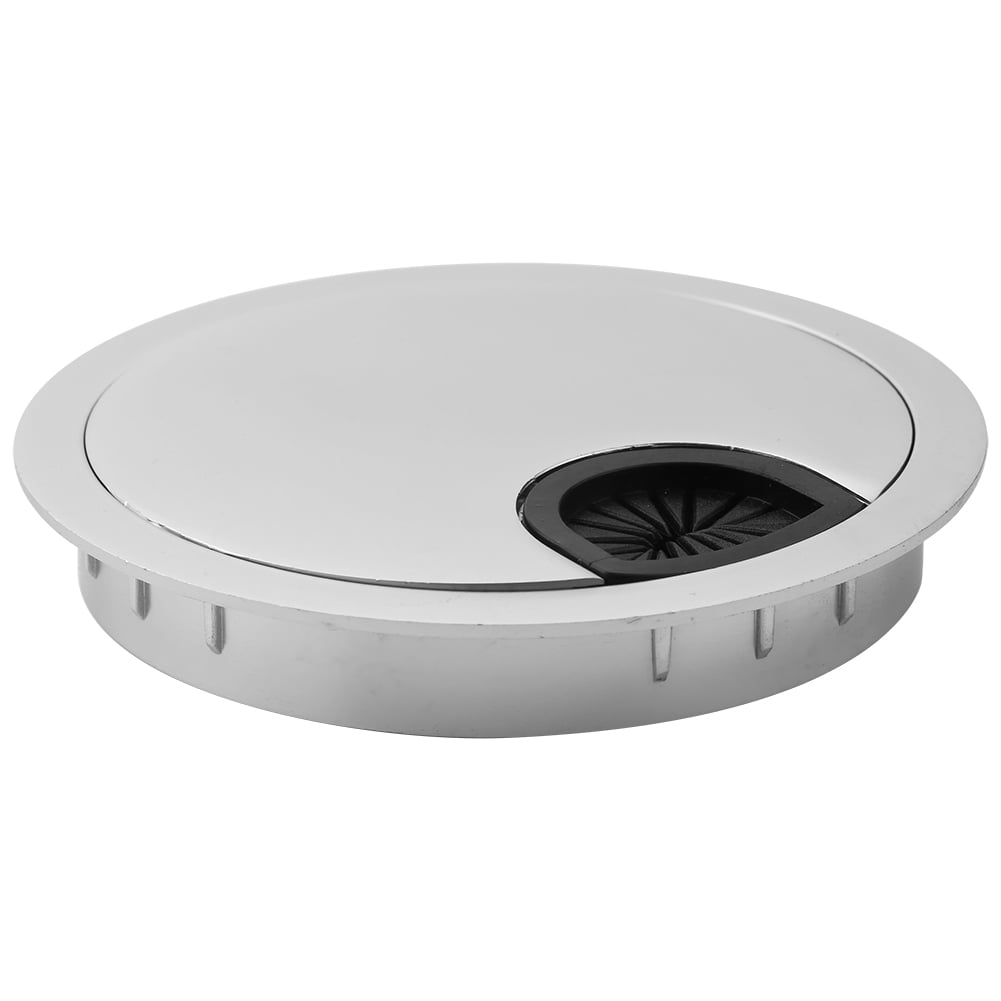 Round Shape Zinc Alloy PC Computer Desk Office Table Cable Tidy ...