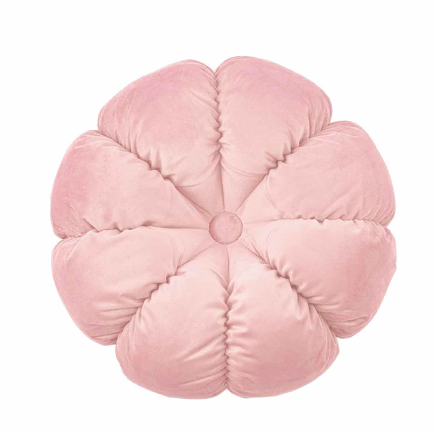 Round Shaped Flower Floor Pillow, Meditation Floor Pillow Velvet Petal Floor Cushions Large ...