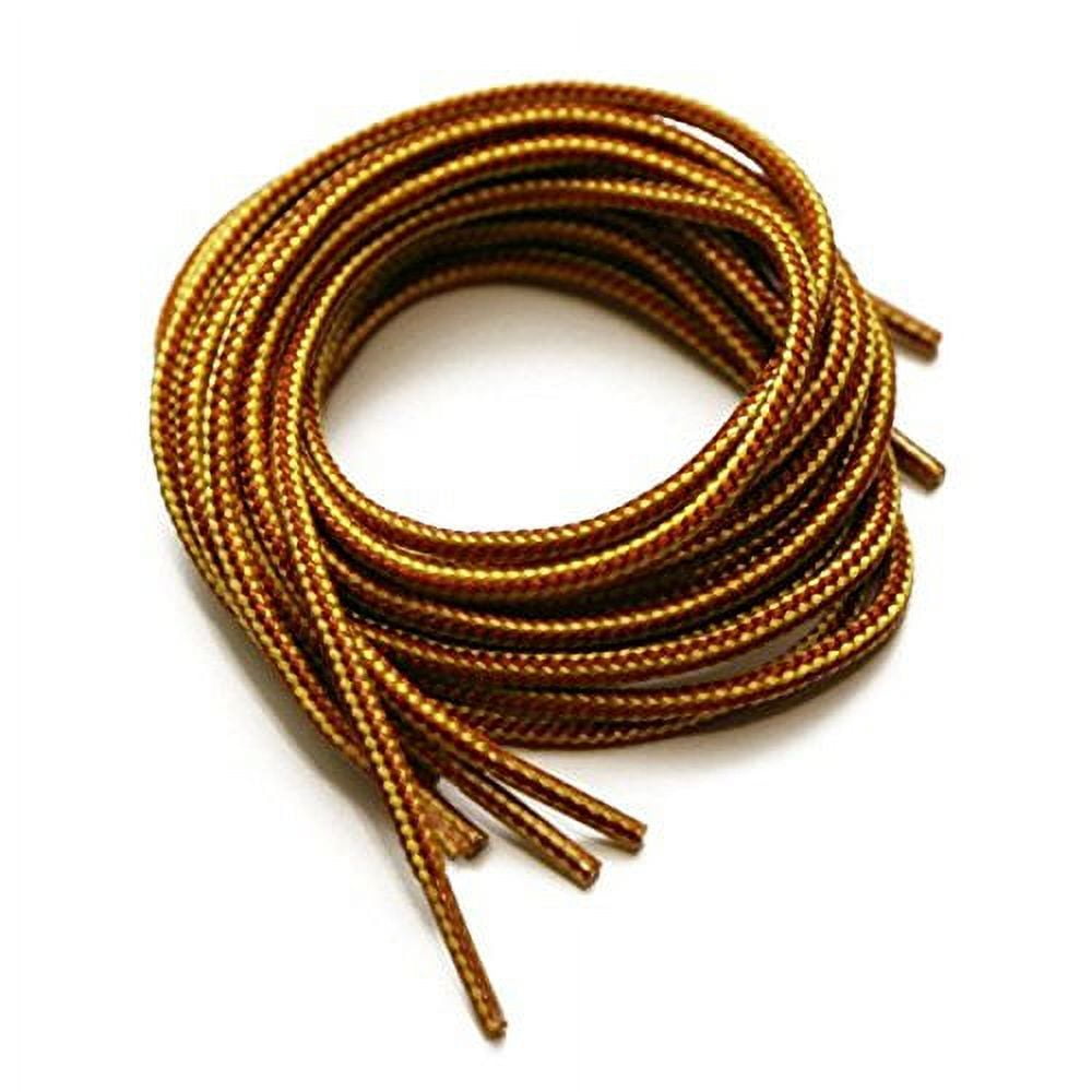 Round Shoelaces 27",36",45",54" Athletic "Yellow/Brown" sneaker Boots ...