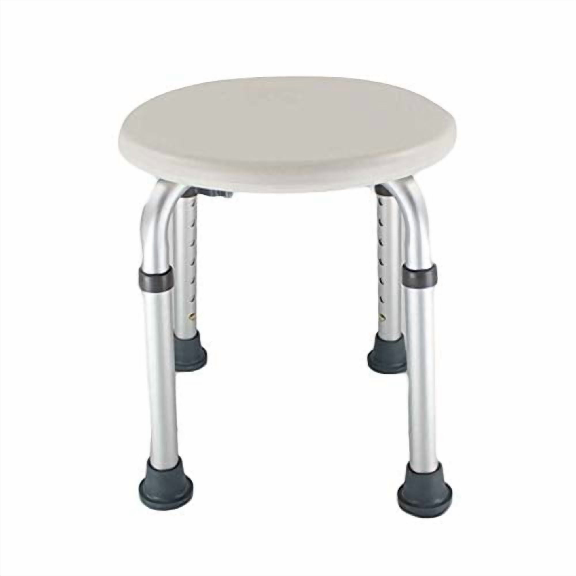 Round Shower Stool,Height Adjustable Bath Stool Bathtub Seat with Non ...