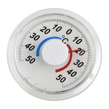 Indoor Outdoor Digital Thermometer, Square Plastic Window Temperature ...