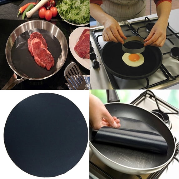 Round Silicone Bbq Grill Mat Nonstick Cooking Pad For Outdoor Charcoal ...