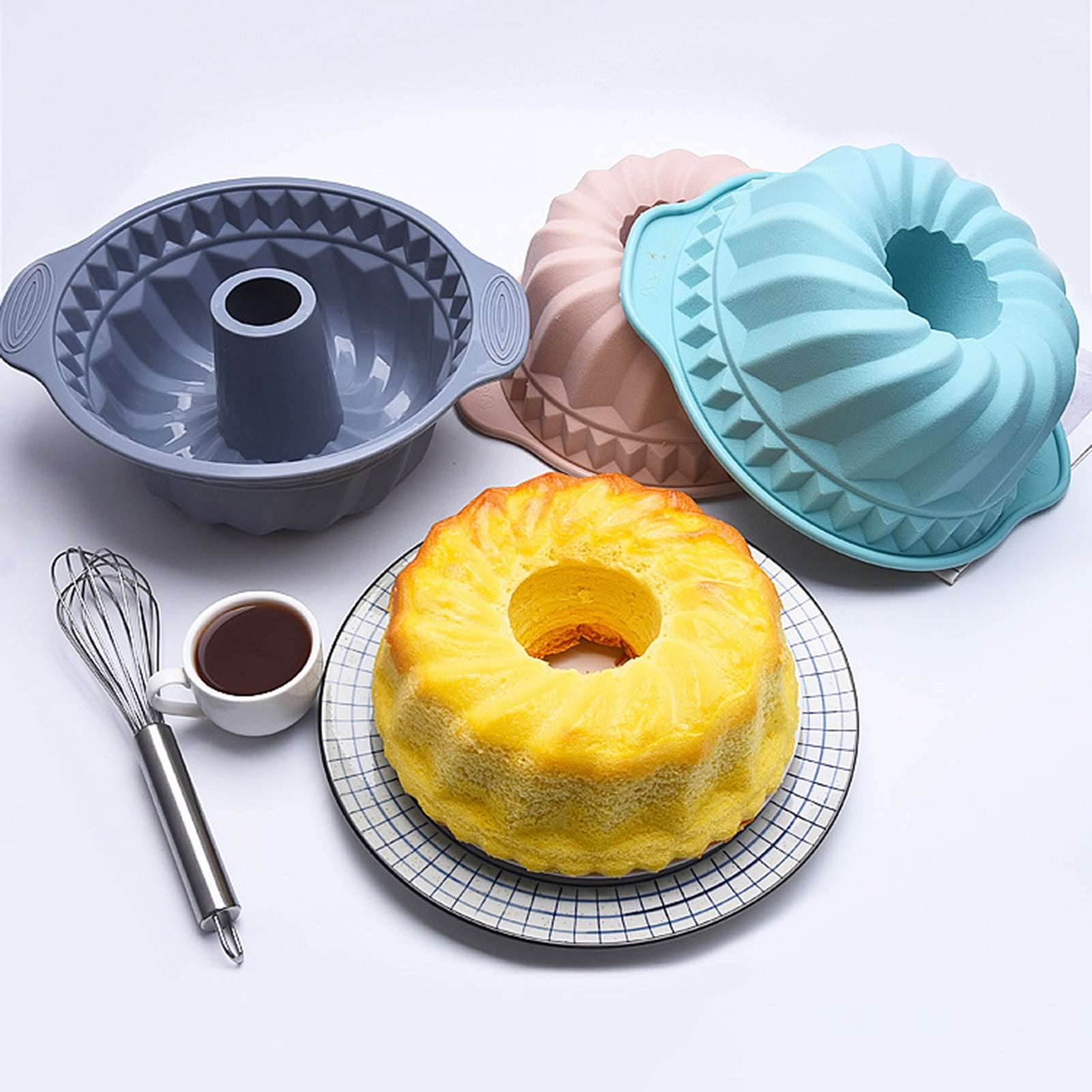 Round Silicone Cake Molds - DIY Seamless Mousse Cake Mold,Easy to ...